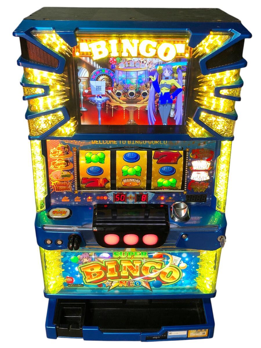 Yahoo!オークション - 1円〜 ビンゴネオ スロット台 動作品 BINGO NEO ...