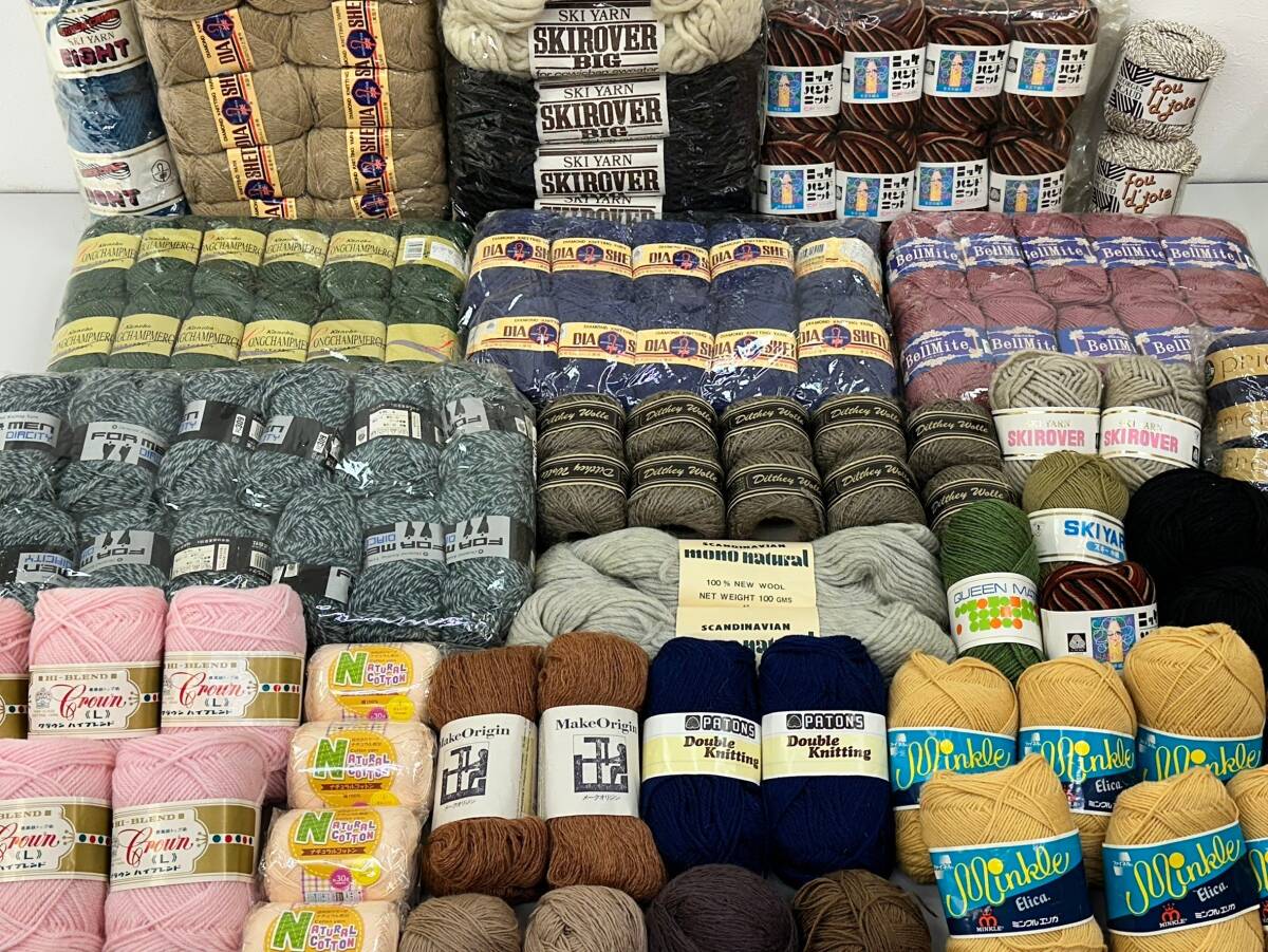 Yahoo!オークション - H1210B 約7㎏ 毛糸 大量 まとめセット 東洋紡績 ...