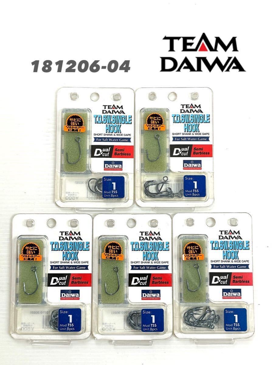 Yahoo!オークション - チームダイワ T.D.SWシングルフック#1 5個セット...