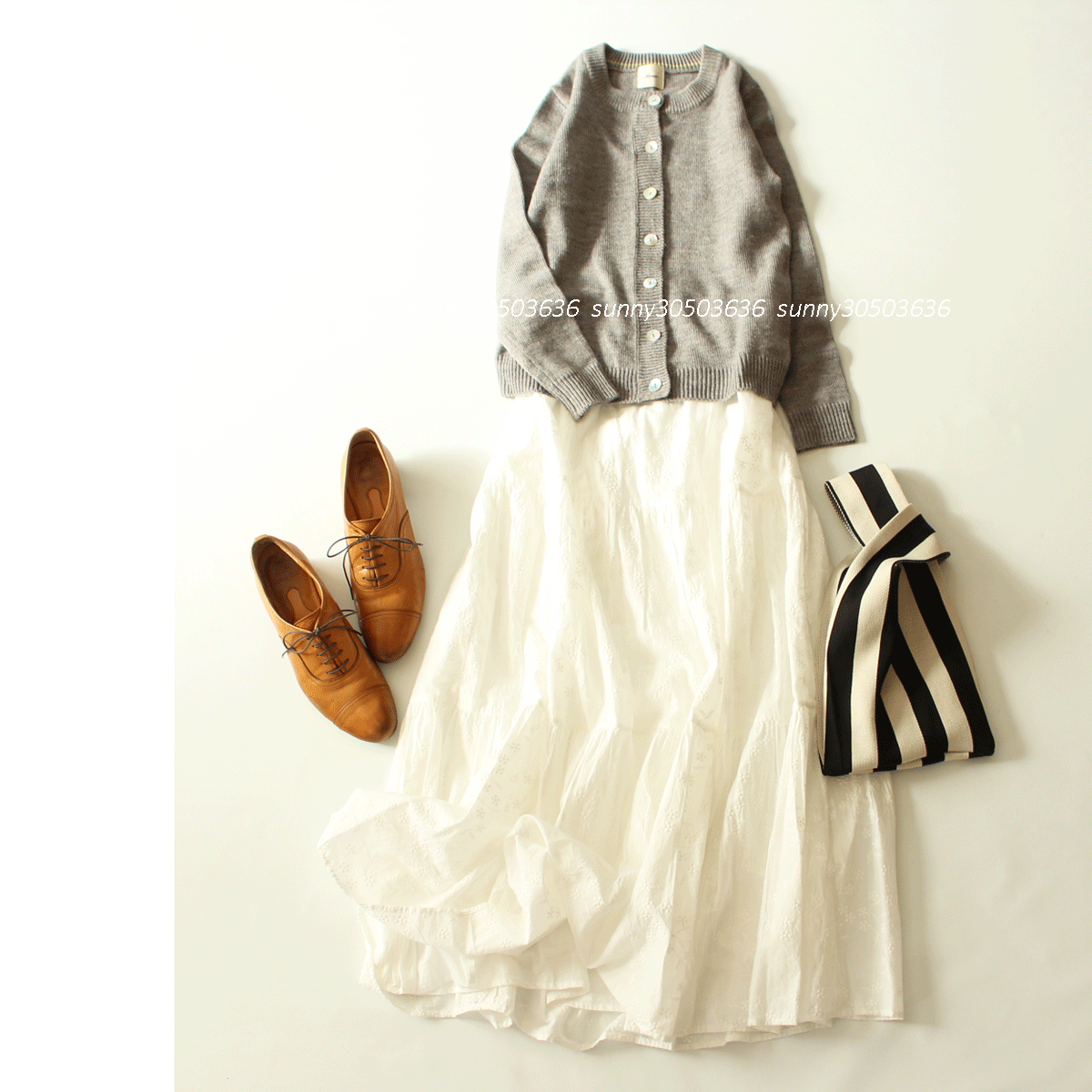 Yahoo!オークション - ニームNIMES グレーウール混ニットカーディガン