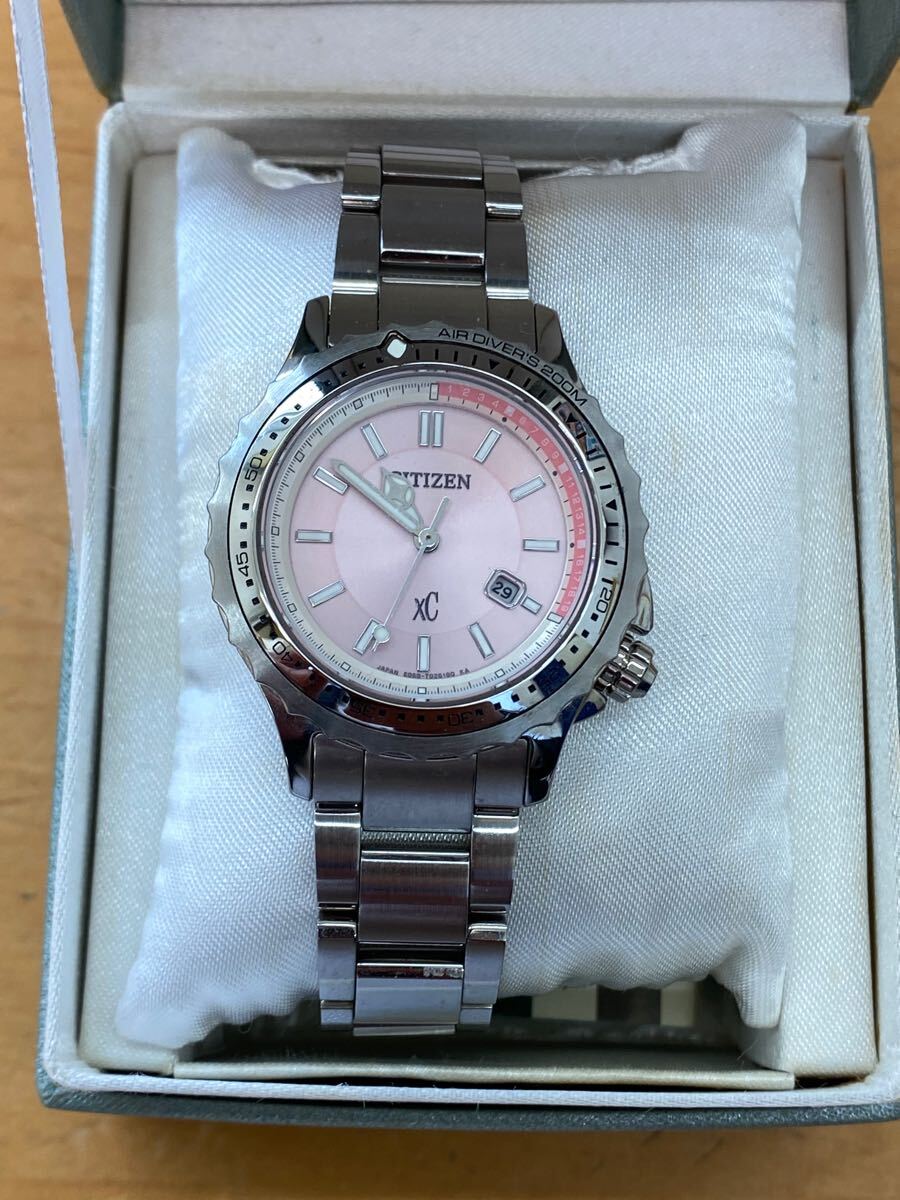 Yahoo!オークション - 【c279】稼働 美品 シチズン XC E068-T017061 Ec...