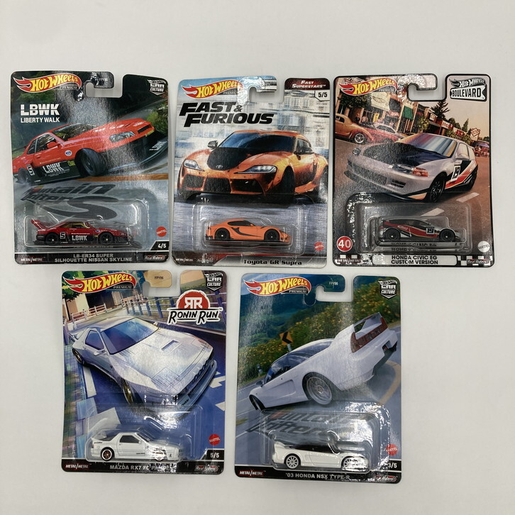 IWA 品 HOTWEELS 5個セット RX7 FC NSX シビックEG GRスープラ スカイラインER34 061-241226-OR-07-IWA(乗用車)｜売買されたオークション情報 ...
