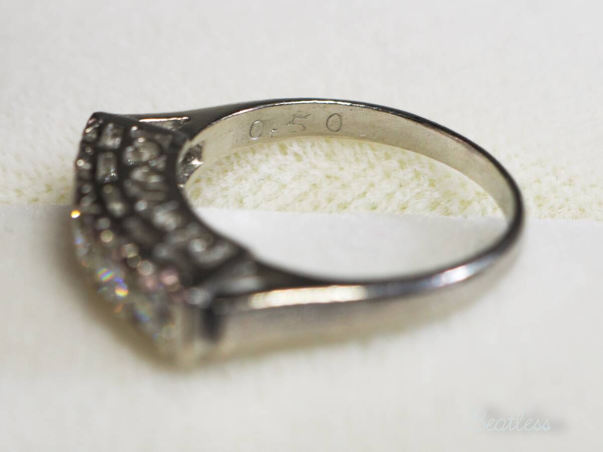 Yahoo!オークション - 最終値下 ビンテージ 天然 ダイヤモンド 0.5ct p...