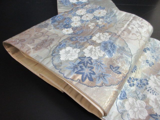 1円 良品 正絹 袋帯 和装 引箔 雪輪 花唐草 草花 オリエンタル更紗 六通柄 長さ406cm 逸品 夢職(仕立て上がり)｜売買されたオークション情報、yahooの商品情報をアーカイブ公開 ...