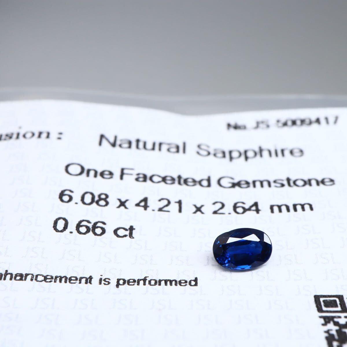 Yahoo!オークション - ソ付き 1円〜 （天然サファイ0.66ct）d 約6.08×...