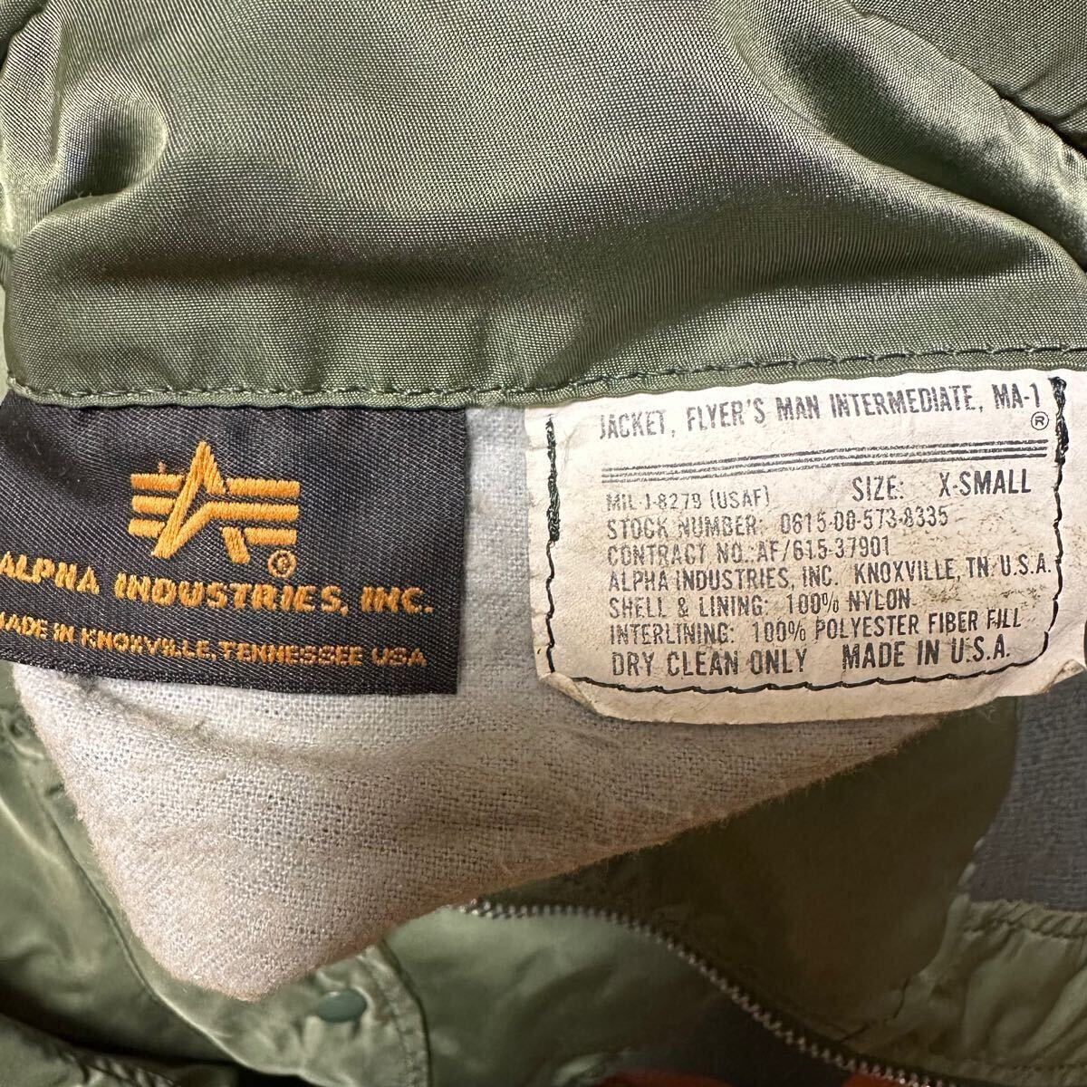 Yahoo!オークション - ALPHA USA MA-1 USA製 フライトジャケット XSサ...