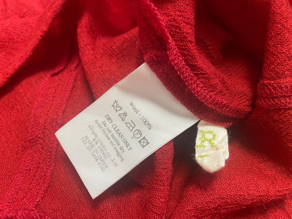 Yahoo!オークション - 45rpm R 赤ウールワンピースチュニックサイズ1