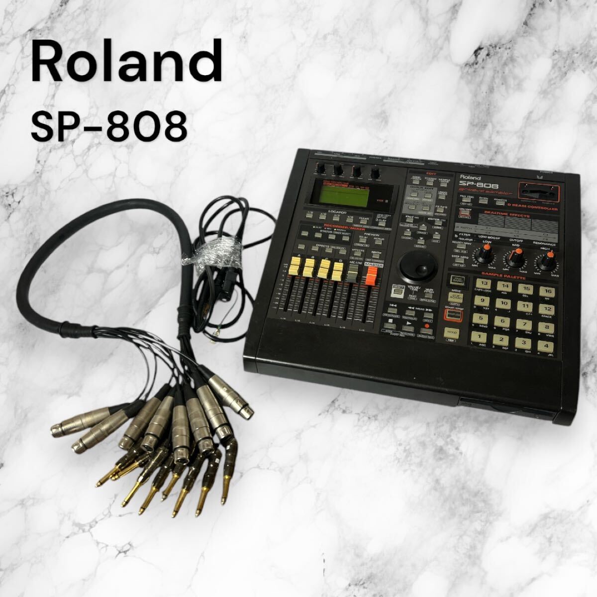 須 通電確認済み Roland ローランド GROOVE SAMPLER グルーヴサンプラー SP-808 現状引渡しケーブル付き(サンプラー)｜売買されたオークション情報、yahooの商品 ...
