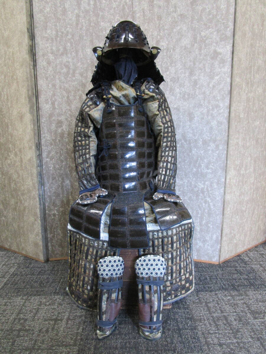 Yahoo!オークション - T1769 時代武具甲冑 江戸期 漆塗提灯兜畳胴...