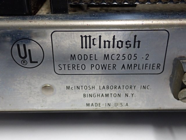 Yahoo!オークション - McIntosh MC2505 マッキントッシュ ステレオパワ...