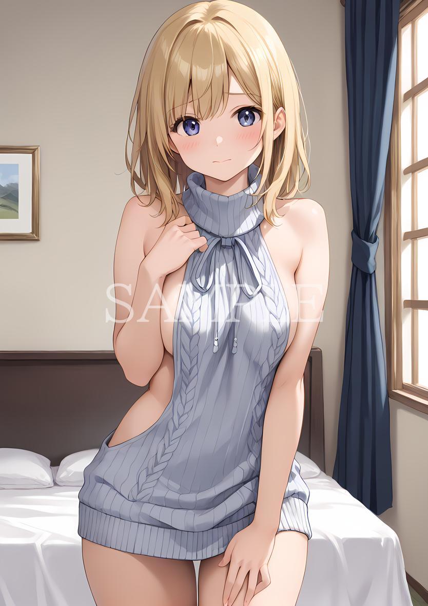 Yahoo!オークション - A0037 一点もの オリジナルイラスト【AI美女ポス...