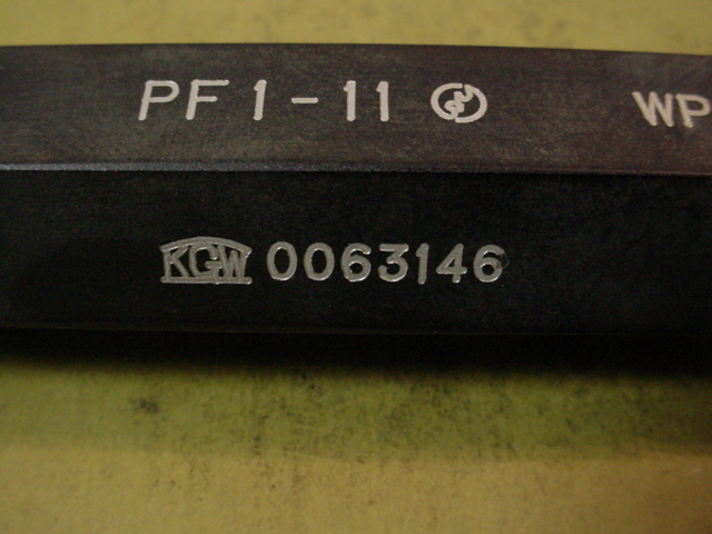 Yahoo!オークション - PF1インチ GP-B/WP-B ガスネジ プラグゲージ 中...