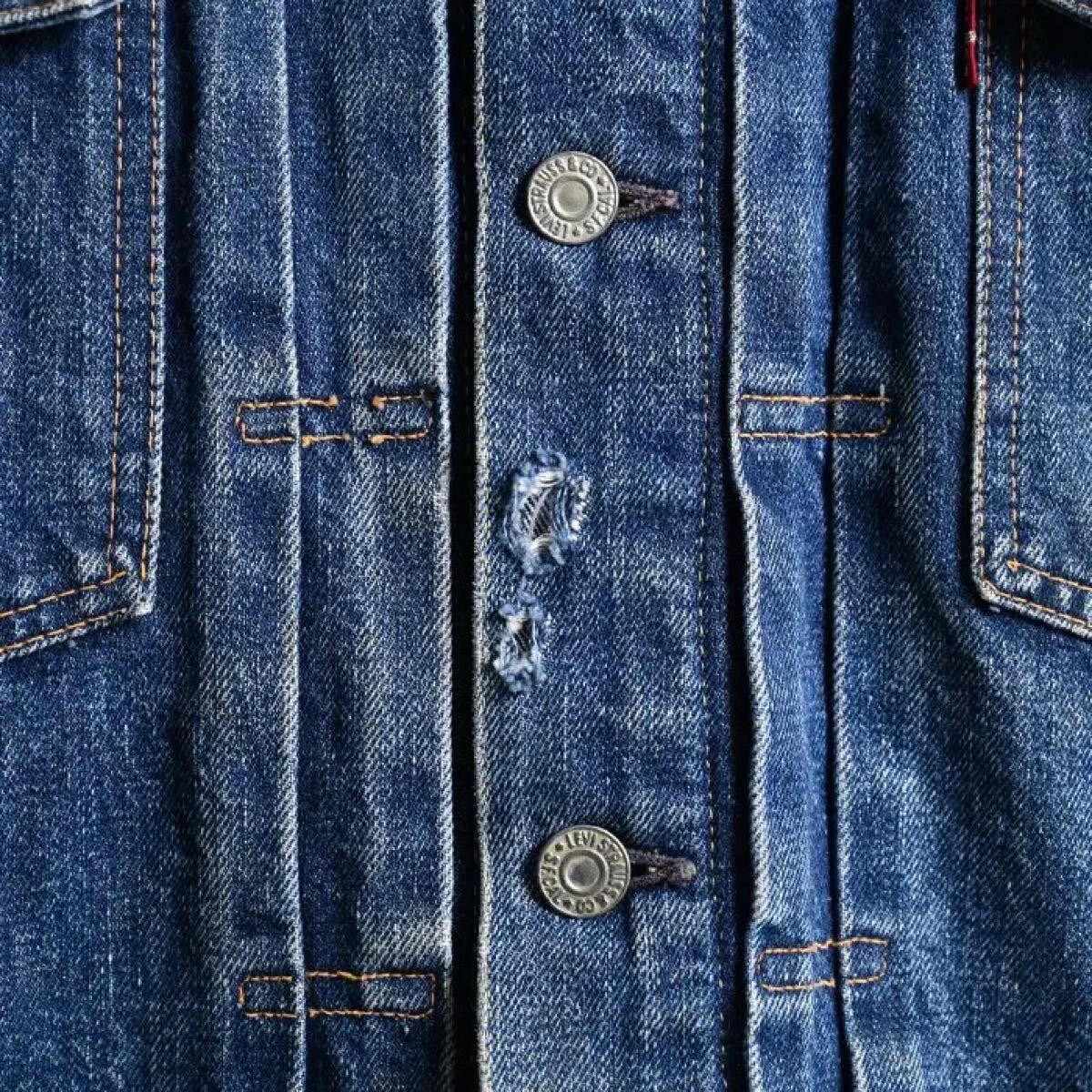 表記サイズ50? LEVI'S 517XX DENIM JACKETハギ 1950'S SUPER 表記サイズ50? LEVI'S 517XX DENIM JACKETハギ 1950'S SUPER