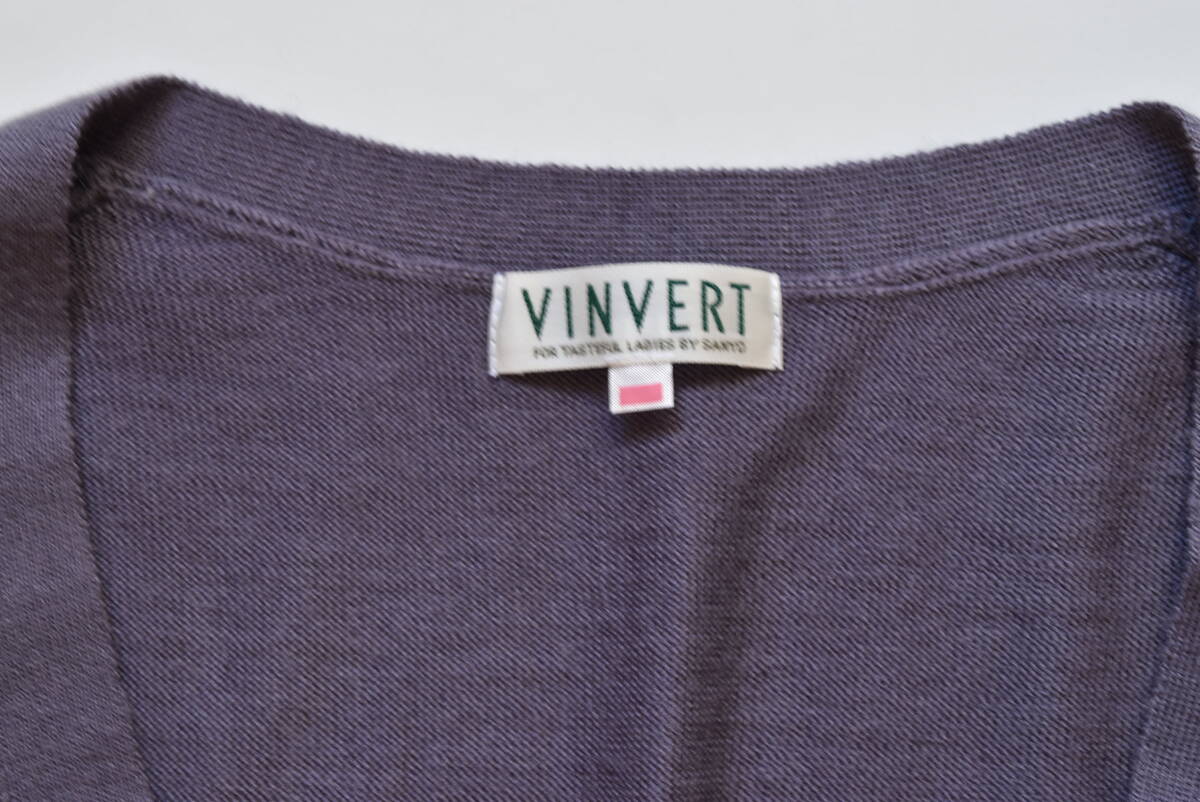 Yahoo!オークション - 三陽商会/VINVERT/パープル色ベストニット/中古/...