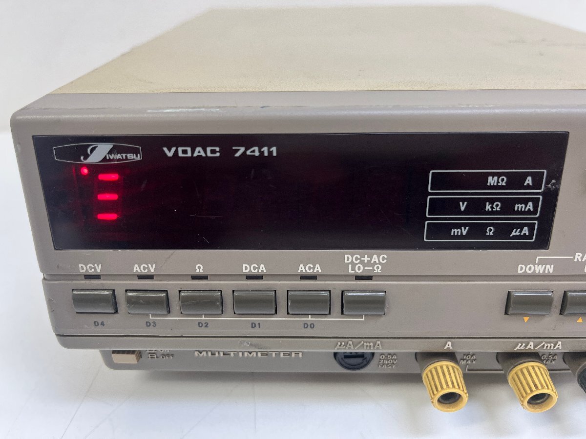 Yahoo!オークション - ジャンク IWATSU VDAC 7411 MULTIMETER 岩崎通信...