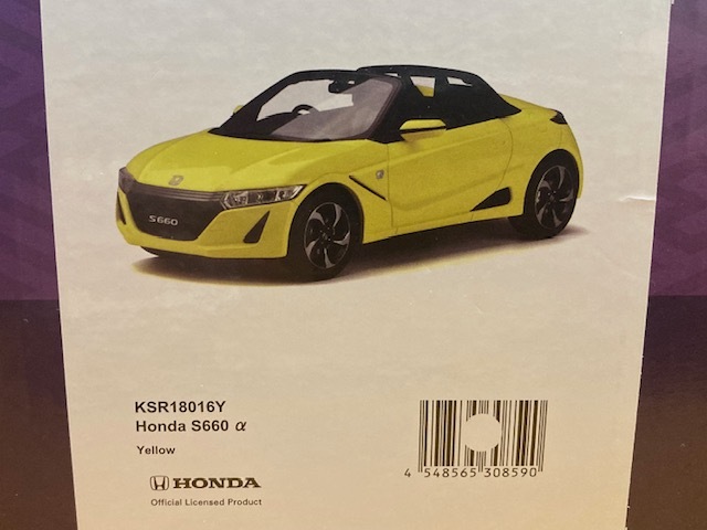 Yahoo!オークション - 京商 ホンダ S660 (イエロー) 1/18
