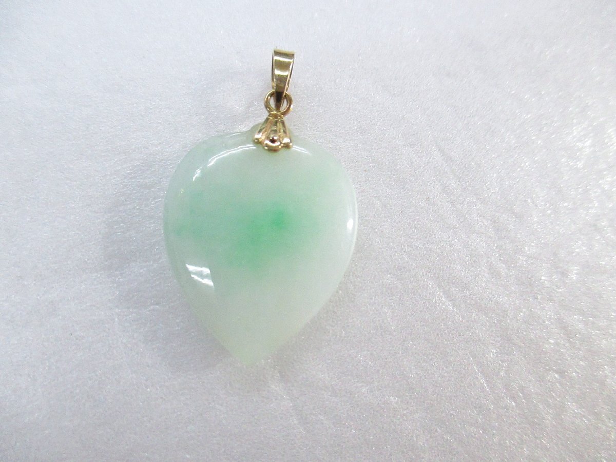 Yahoo!オークション - K14 585 ネックレストップ ハート 色石