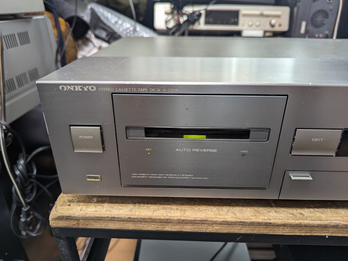 Yahoo!オークション - ONKYO オートリバースカセットデッキ K-200R ジ...