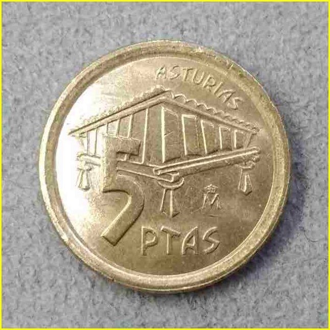 Yahoo!オークション - 【スペイン 5ペセタ 硬貨/1995年】 5 PTAS/アス...