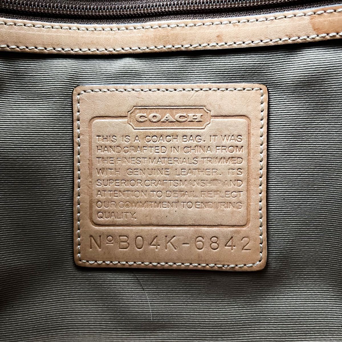 Yahoo!オークション - 1円 coach コーチ ショルダーバッグ 6842 クロス...