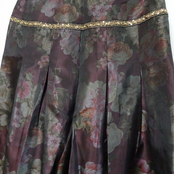 Yahoo!オークション - #anc SALE レリアン Leilian スカート 9 紫系 光...