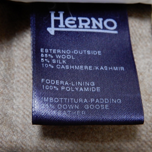 Yahoo!オークション - #wnc ヘルノ Herno ダウンジャケット 42 カシミ...