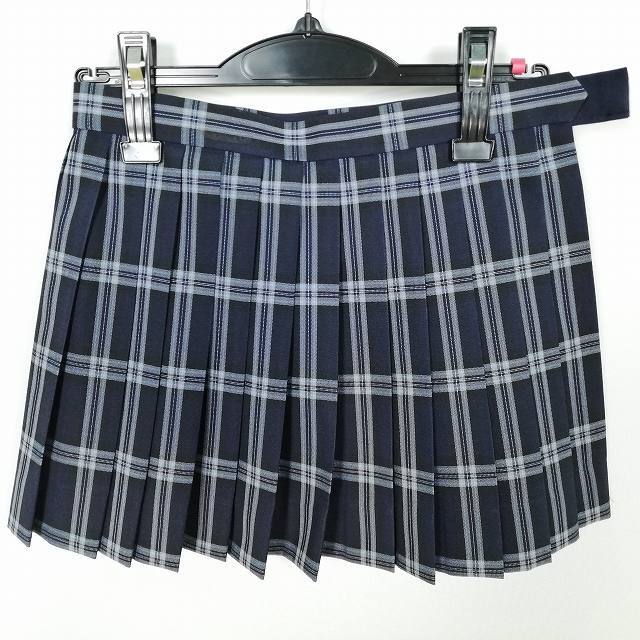 Yahoo!オークション - 1円 スクールスカート 夏物 w63-丈34 チェック ...