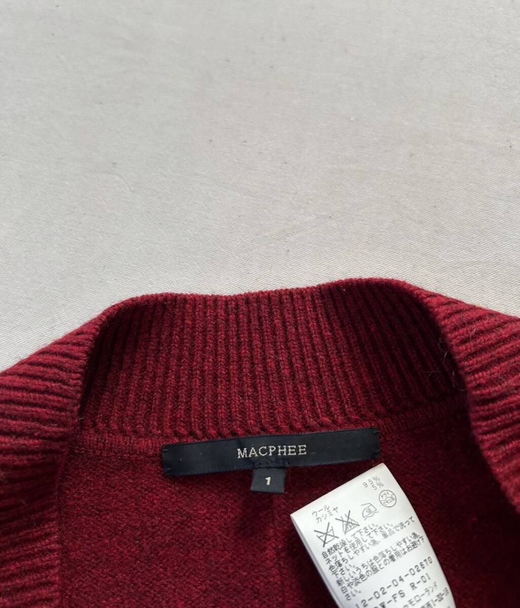Yahoo!オークション - マカフィー MACPHEE カシミヤ混カーディガン ト...