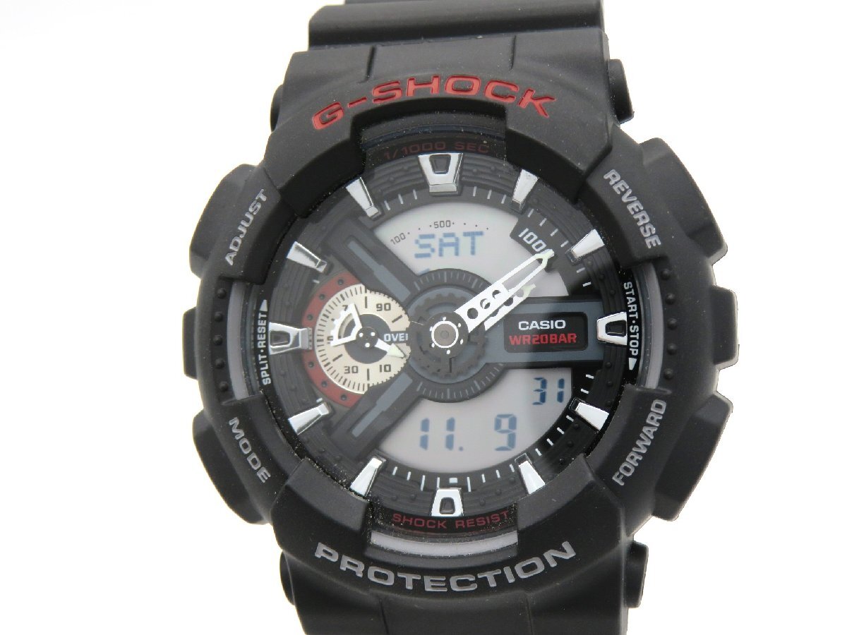 \1 稼働 カシオ GA-110 Gショック ブラック クオーツ メンズ 腕時計 S78307(その他)｜売買されたオークション情報、yahooの商品情報をアーカイブ公開 - オークファン ...