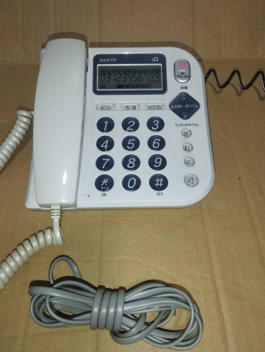 Yahoo!オークション - 手渡可能 留守番電話機 SANYO TEL-F59 千葉