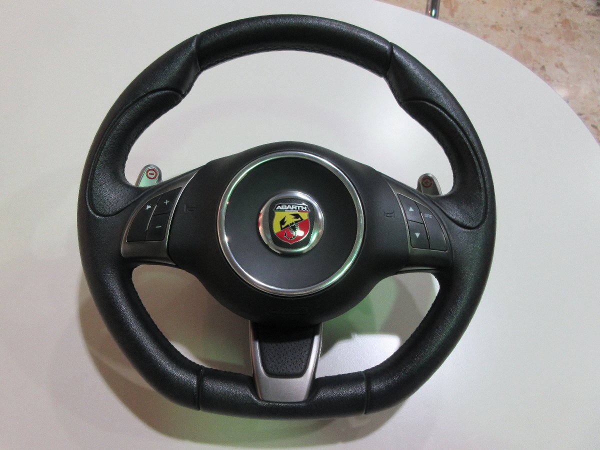 Yahoo!オークション - 0709 良品 ステアリング ハンドル アバルト59...