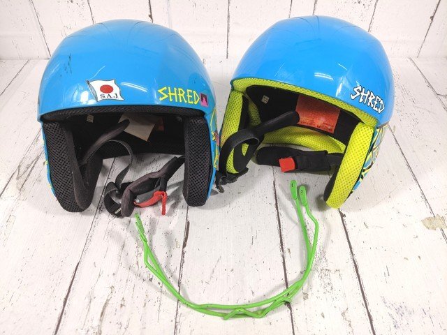 11yt071 スキー用品 SHRED ジュニア 用ヘルメット×2点 サイズ：M 57cm サイズ：S-M 55-58cm h75(スキー)｜売買されたオークション情報、yahooの商品情報を ...