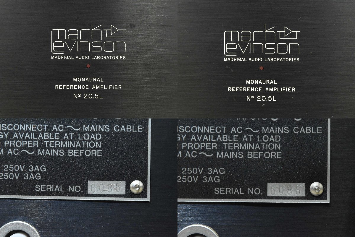 F☆Mark Levinson マークレビンソン No.20.5L パワーアンプ ペア ☆中古☆-–日本Yahoo!拍賣｜MYDAY代標代購網、海外購物第一站