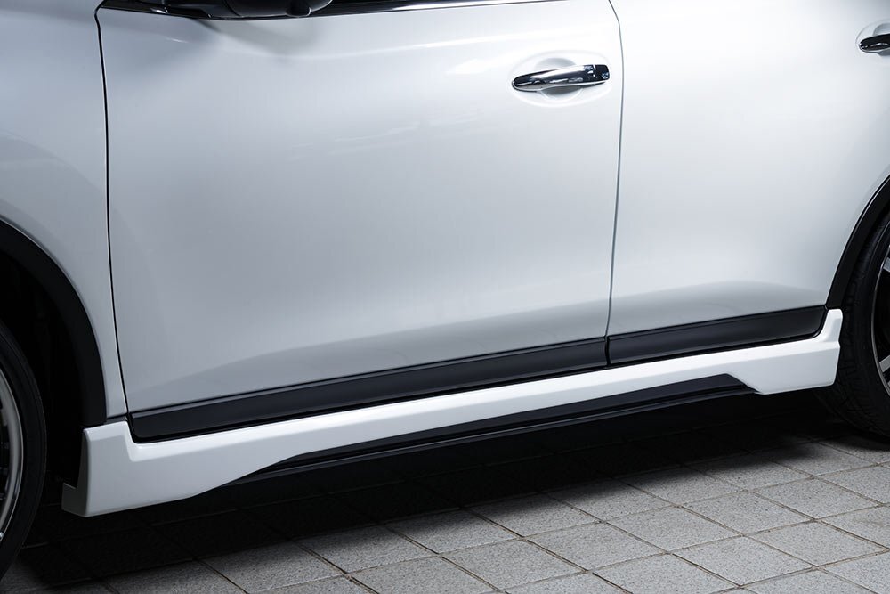 M'z SPEED サイドステップ ブリリアントホワイトパール QAB FRP エクストレイル T32系 H29.6 R2.9 20X/20S/ハイブリッド MC後(サイド)｜売買された ...