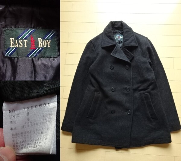 Yahoo!オークション - 【EASTBOY】スクール Pコート チャコール SIZE 9...