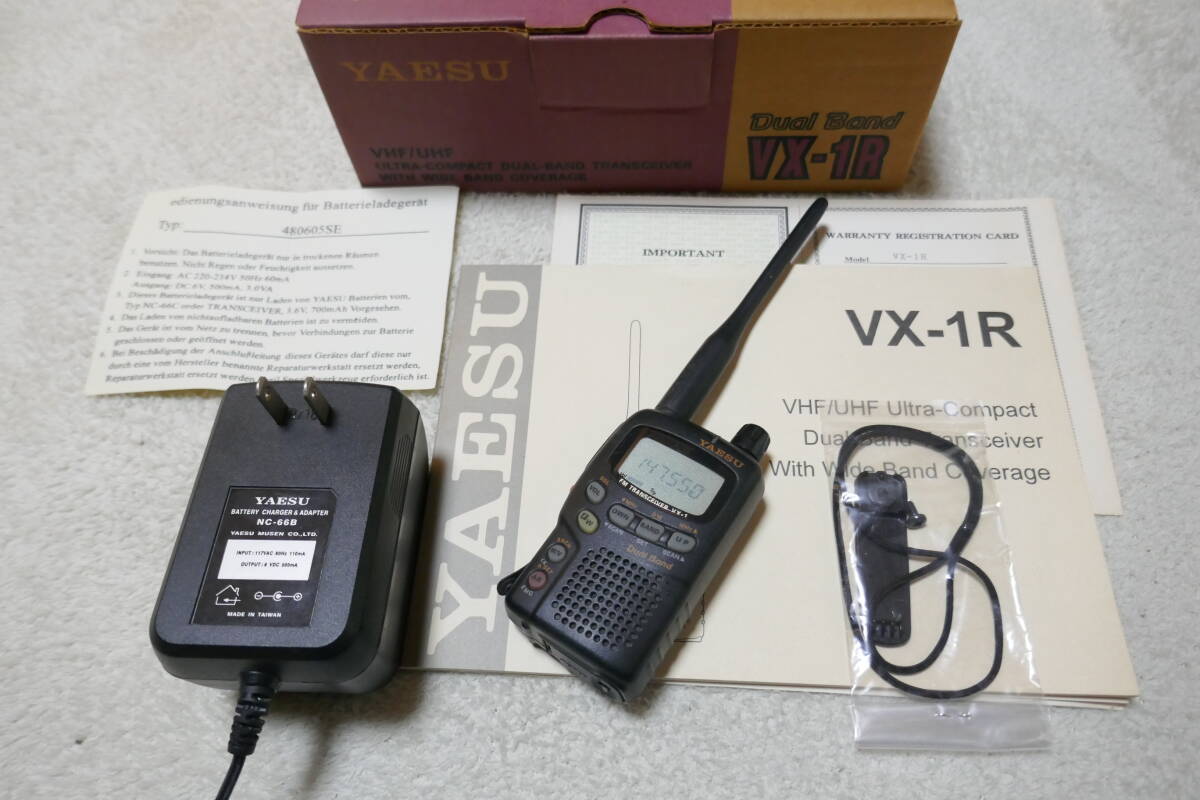 Yahoo!オークション - ワンオーナー頻度小 YAESU 海外仕様 VX-1R 144/4...