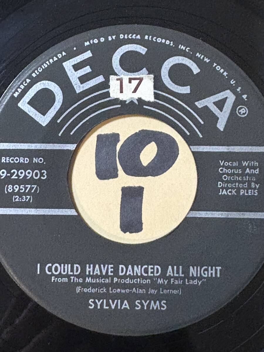 Yahoo!オークション - 1956年 SYLVIA SYMS I COULD HAVE DANCED ALL NI...