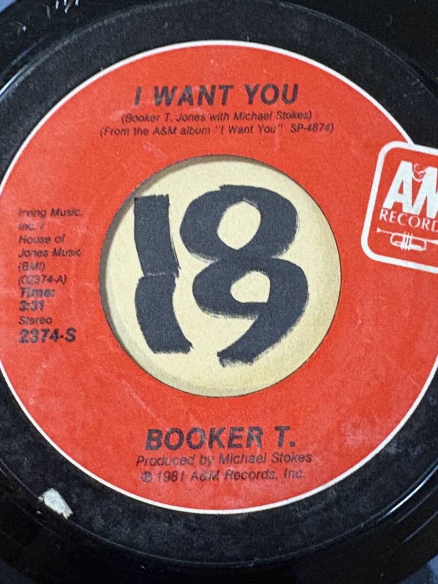 Yahoo!オークション - BOOKER T. I WANT YOU 両面EX+