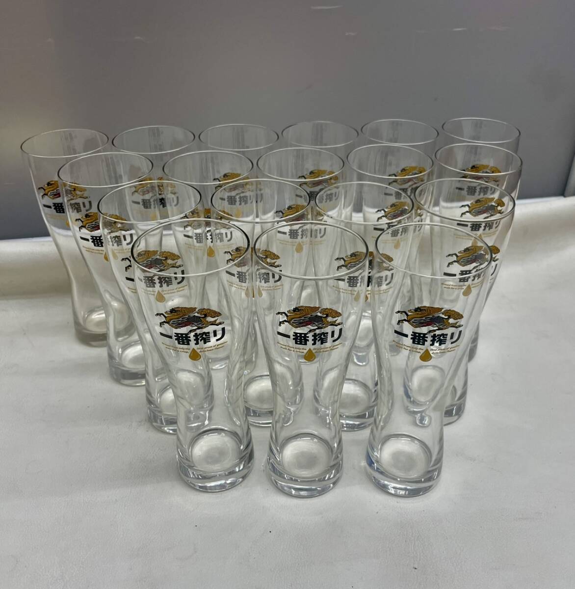 Yahoo!オークション - ビールグラス キリン一番搾りグラス 330ml 18個...