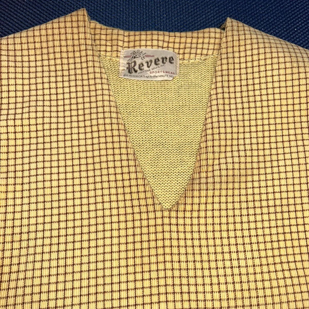 Yahoo!オークション - 50s Revere コーデュロイ プルオーバーベスト ビ...