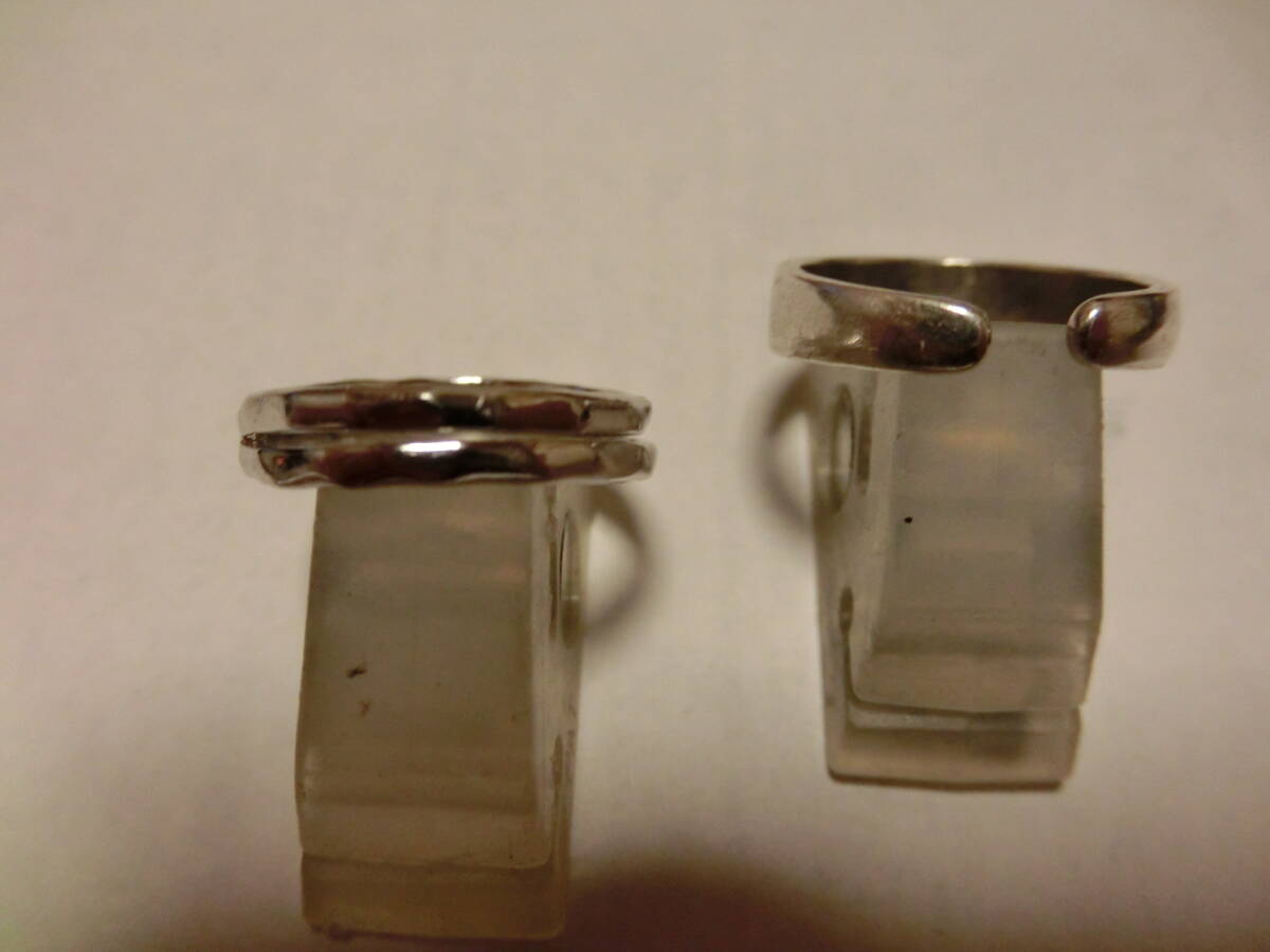 Yahoo!オークション - 美品 シルバーリング 2本セット 925 S925刻印 3...