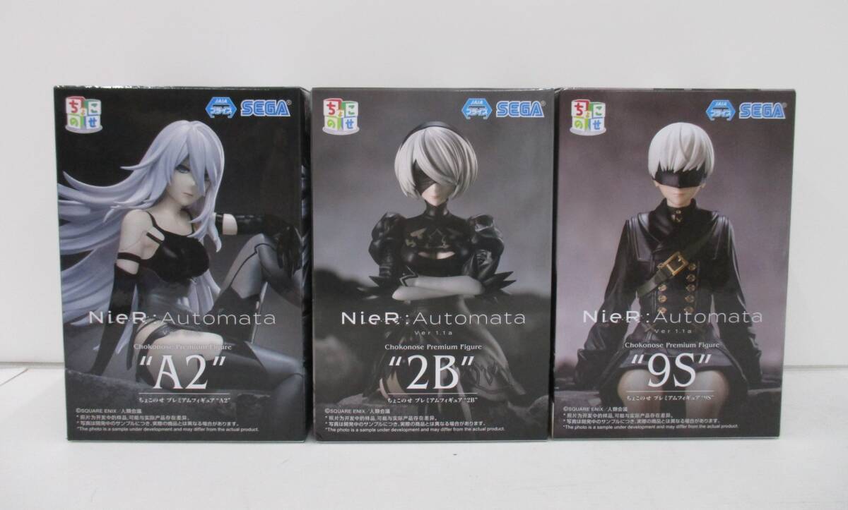 T1203-6A/ 未開封 NieR:Automata Ver1.1a ちょこのせ プレミアムフィギュア A2 2B 9S 3種セット おもちゃ、ゲーム