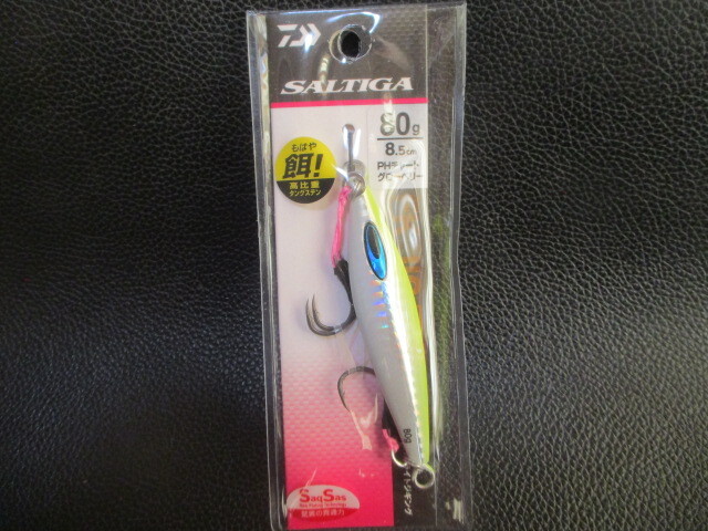 Yahoo!オークション - 120 ダイワ FKジグTG・SLJ 80g PHチャートグロー...