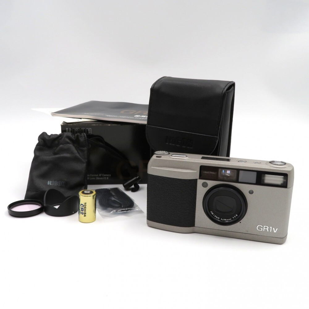 Yahoo!オークション - 1円〜 1.RICOH リコー GR1v SILVER GR LENS f=28...