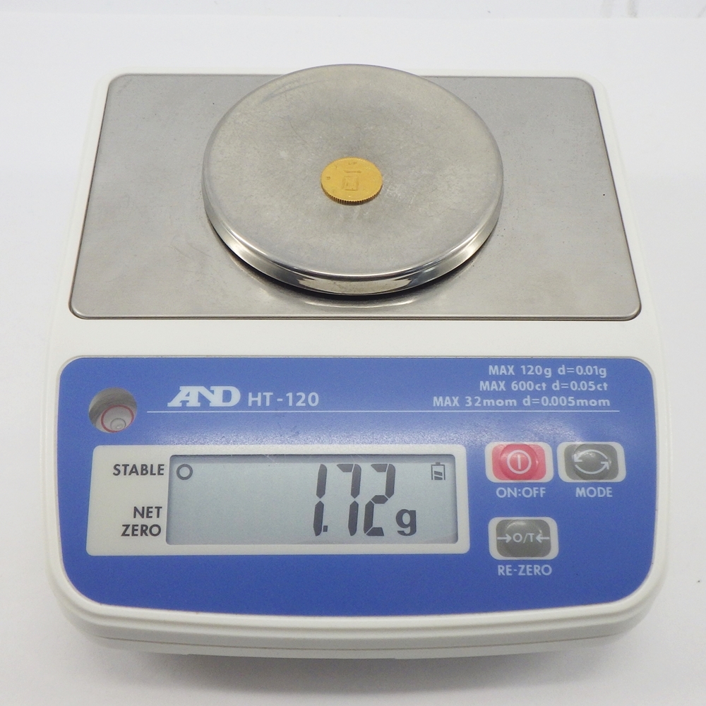 Yahoo!オークション - 1円〜 旧1円金貨 明治4年 後期 量目 約1.72g 貨...