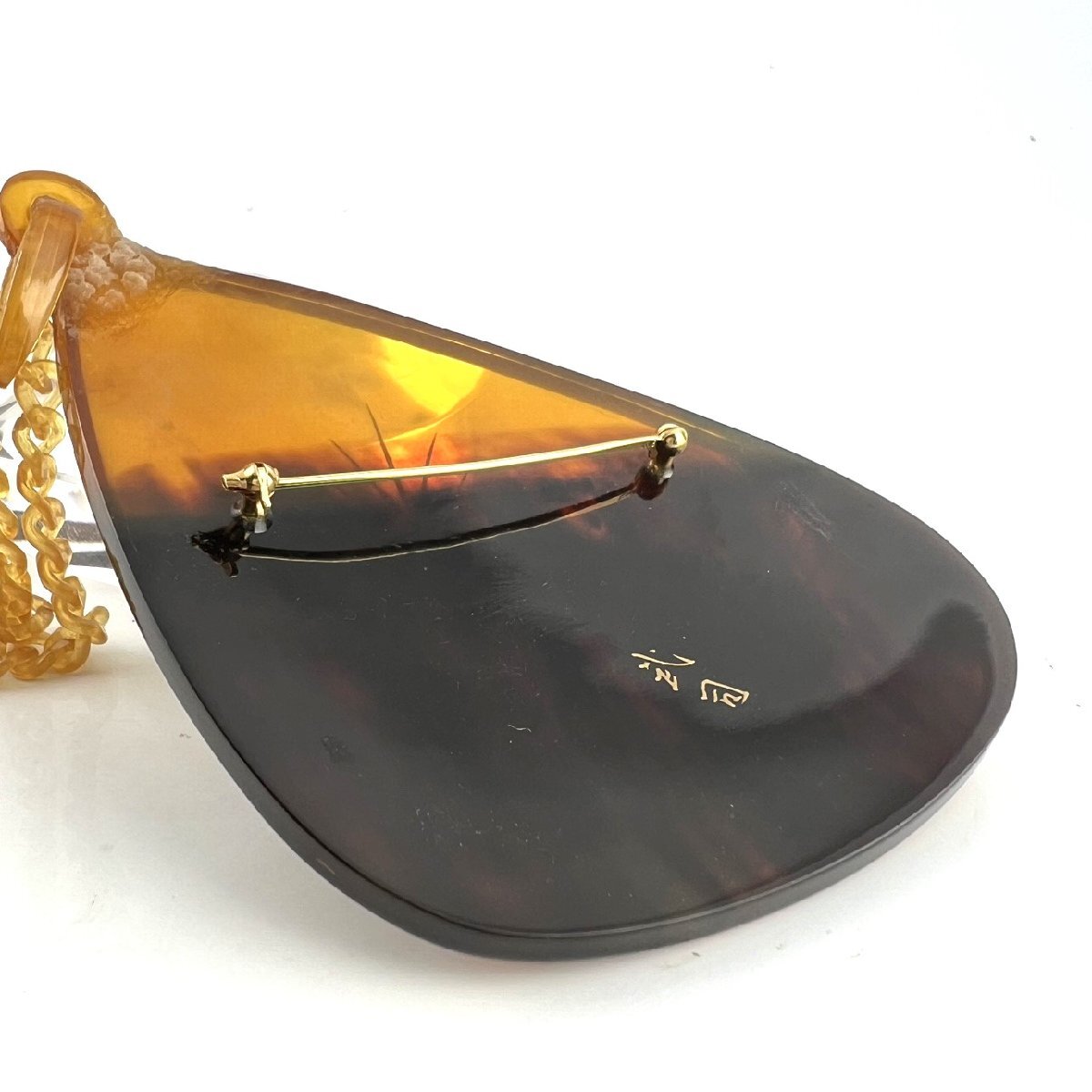 Yahoo!オークション - 【77】 K18 べっ甲 ネックレス ペンダント 伝統...