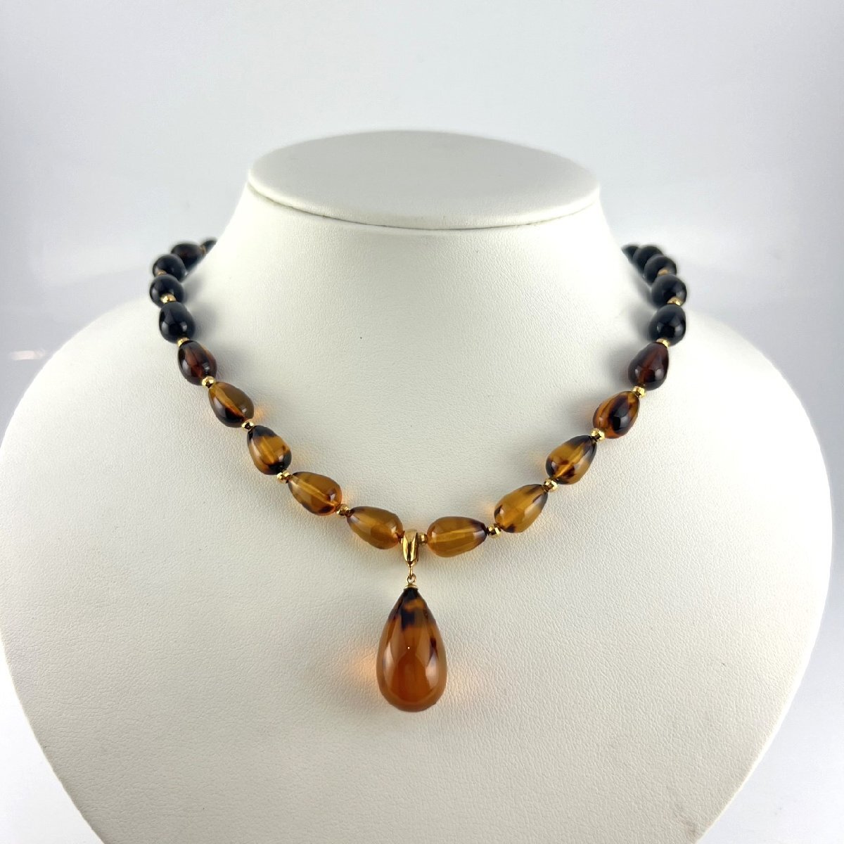 Yahoo!オークション - 【77】 K18 べっ甲 ネックレス ペンダント ペン...