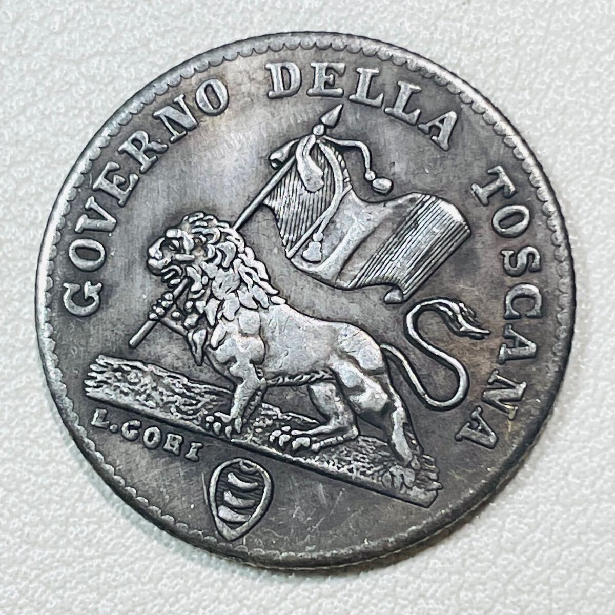 イタリア 硬貨 古銭 トスカーナ大公国 1859年 レオポルド2世 ライオン 旗 コイン 重4.89g(ヨーロッパ)｜売買されたオークション情報、yahooの商品情報をアーカイブ公開 ...
