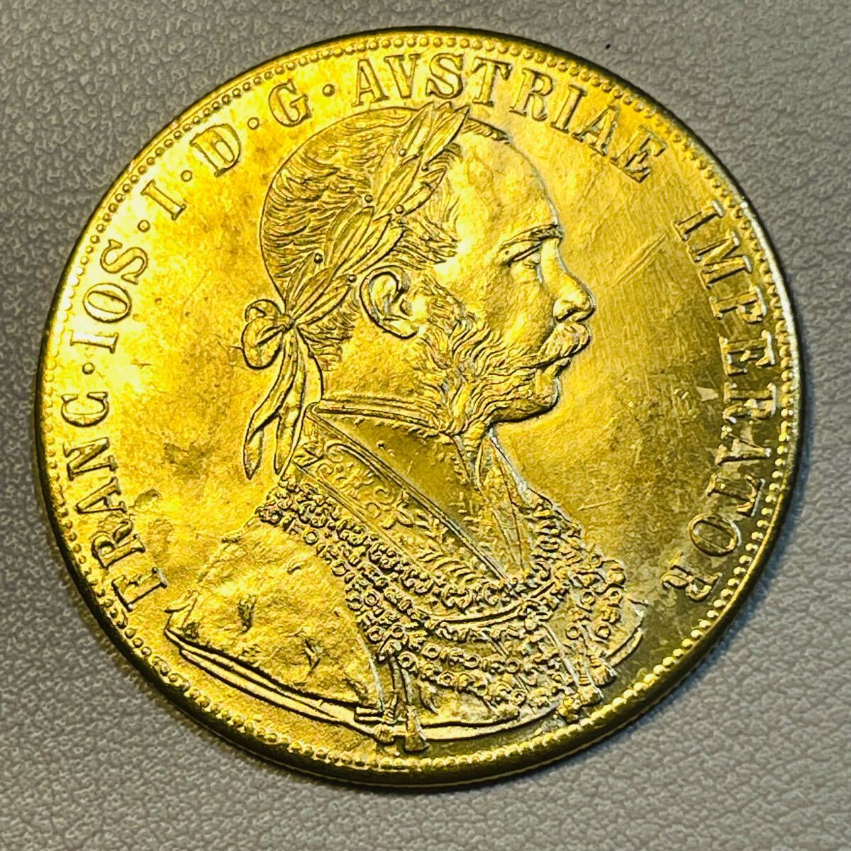 オーストリア帝国 硬貨 古銭 フランツ ヨーゼフ 1 世 1874年 クラウン 国章 紋章 双頭の鷲 4ダカット コイン 重13.07g 金貨(ヨーロッパ)｜売買されたオークション情報 ...