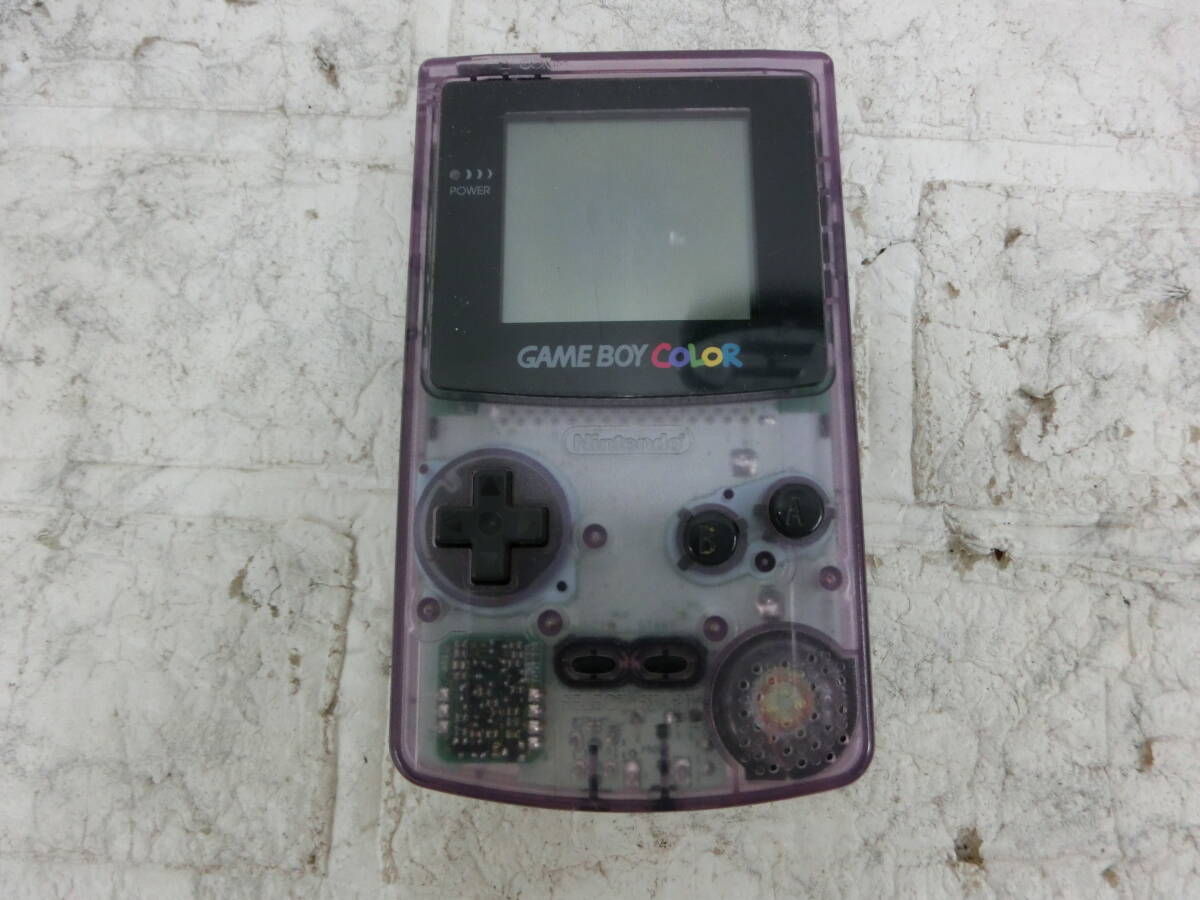 Yahoo!オークション - ゲームボーイカラー本体 CGB-001 クリアパープル...